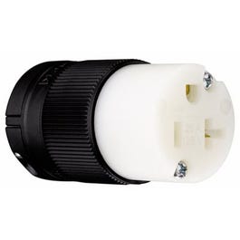 3-Wire Grounding Connector, 20-Amp 125-Volt, Black - Newport, TN ...