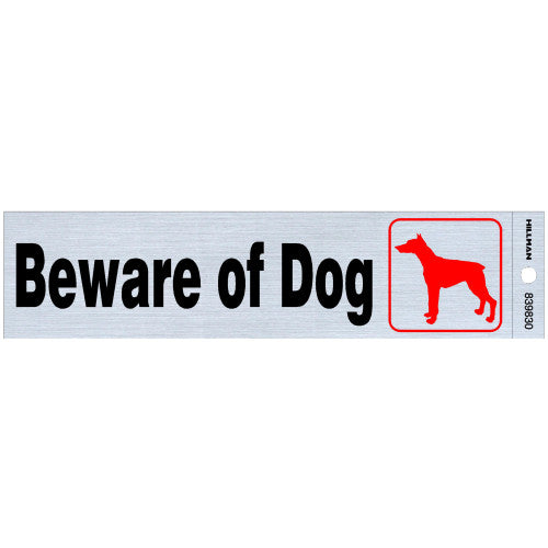 Hillman Adhesive Beware of Dog Sign - Newport, TN - Wilton Springs Hardware